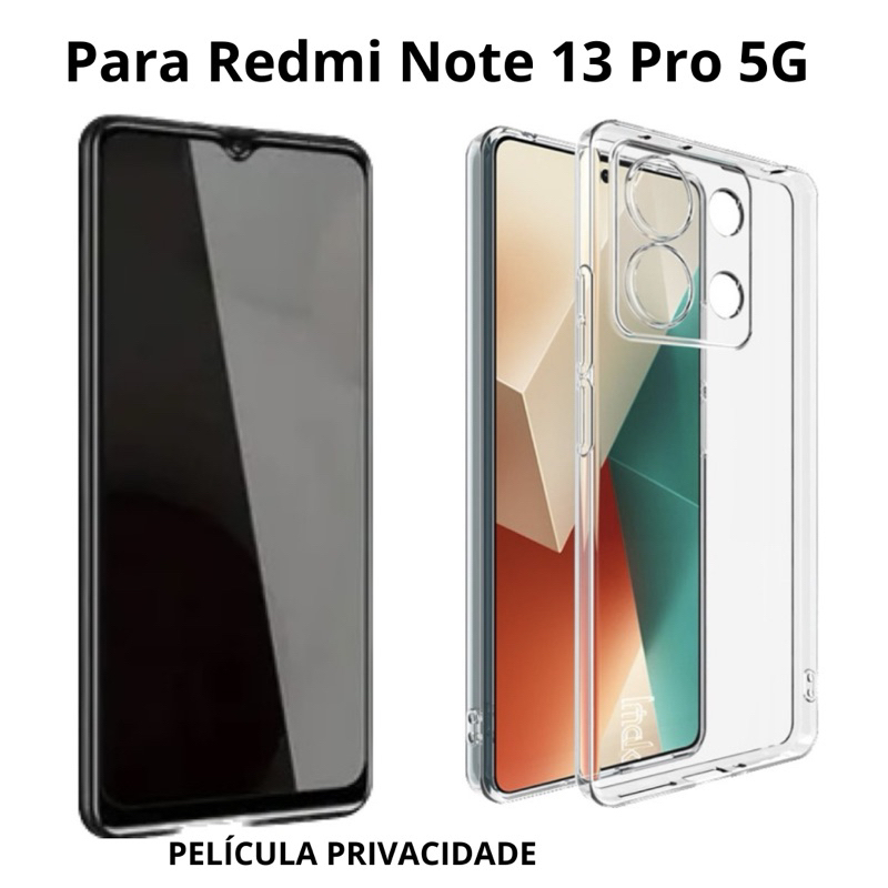 Kit Combo 2x1 Xiaomi Redmi Note 13 Pro 5g Pelicula Frontal