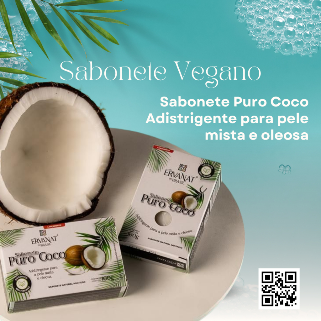 SABONETE VEGANO - PURO COCO - PELE OLEOSA | Shopee Brasil