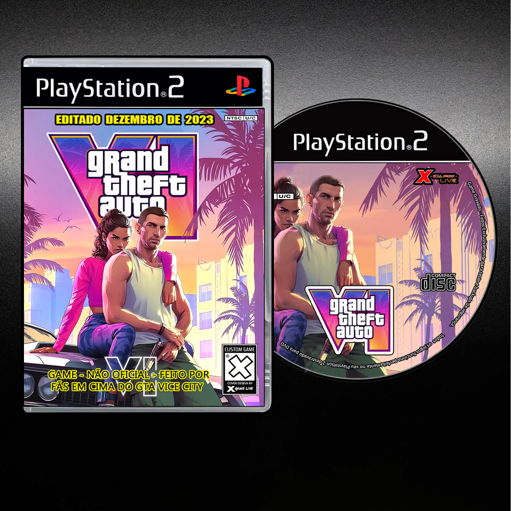 GTA 6 / Mod Vice city - Repro Ps2 - DVD Patch - Escorrega o Preço