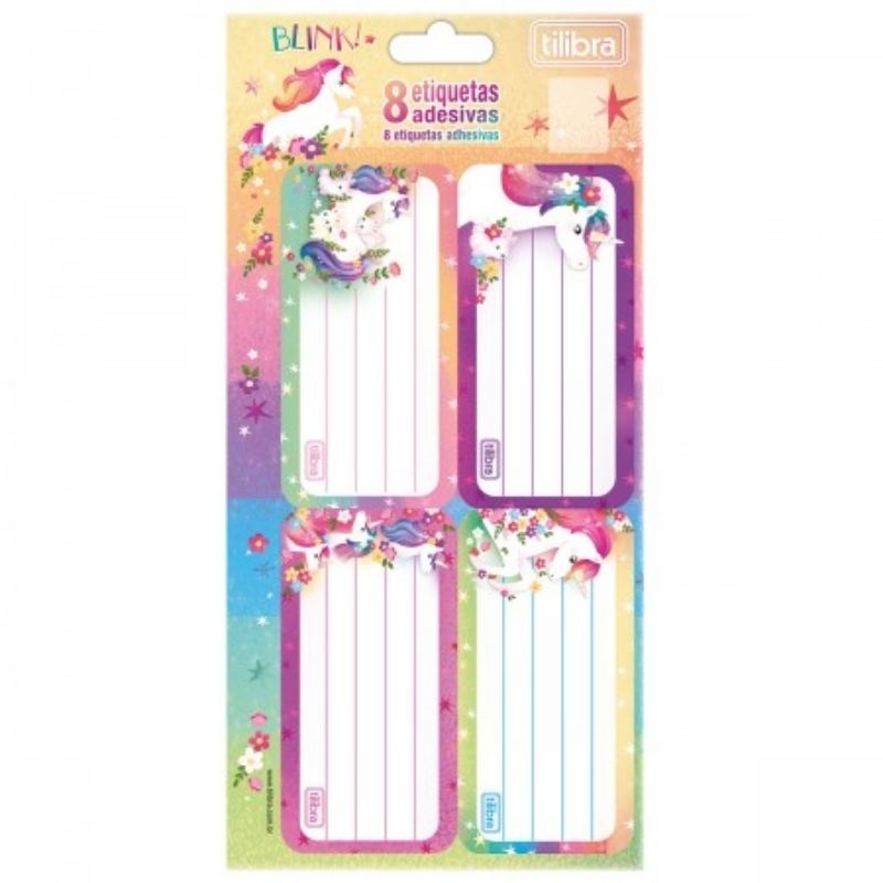 Kit com 8 Etiquetas Escolares Adesivas Tilibra para identificar ...