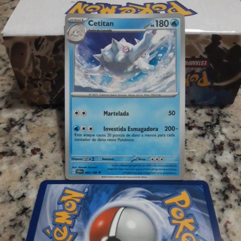 Carta Card Pokémon Cetitan | Shopee Brasil