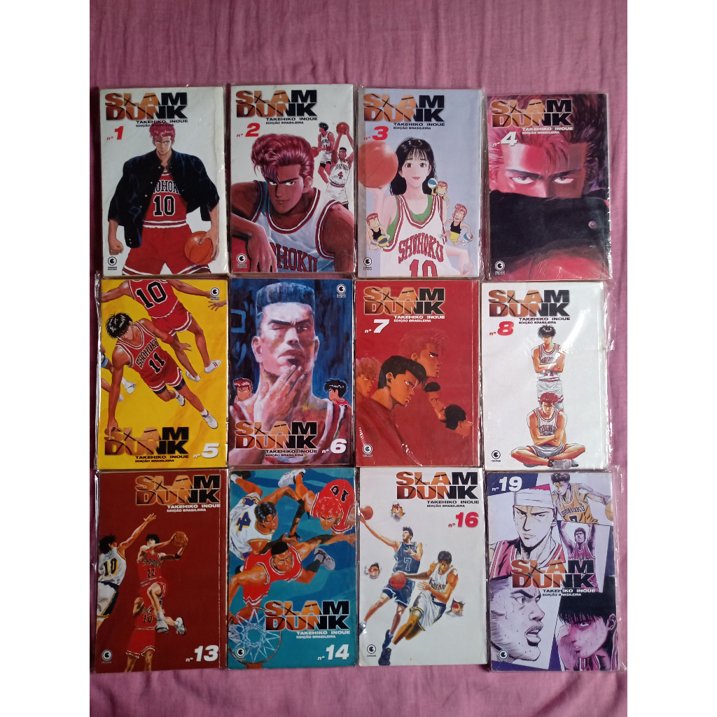 Mangá Slam Dunk Conrad Volumes 1, 2, 3, 4, 5, 6, 7, 8, 13, 14, 16 e 19 - Usado - Papel Jornal ...