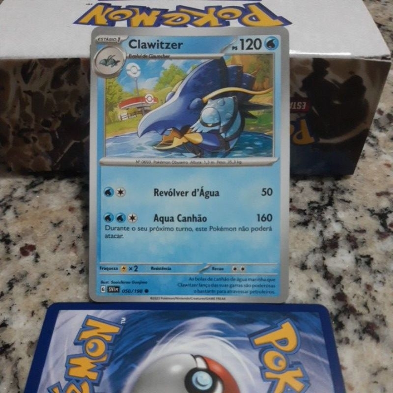 Carta Card Pokémon Clawitzer | Shopee Brasil