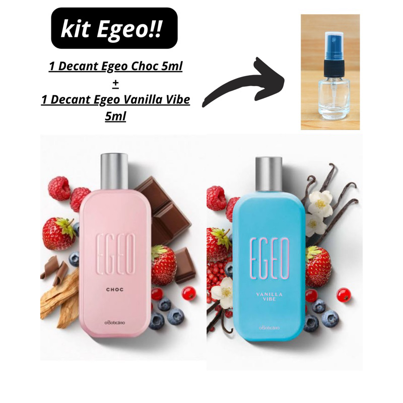 kit Perfume Egeo Choc + Egeo Vanilla Vibe-Decant | Shopee Brasil