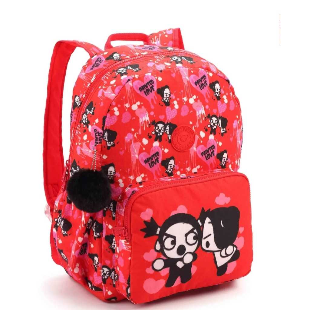 MOCHILA PUCCA COM POM-POM Original | Shopee Brasil