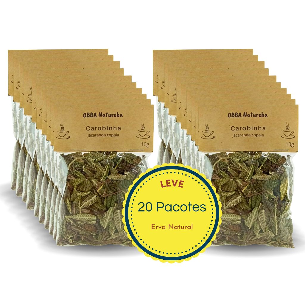 20 Pacotes Chá de Carobinha | Alta Qualidade | 100% Natural para Cha ...