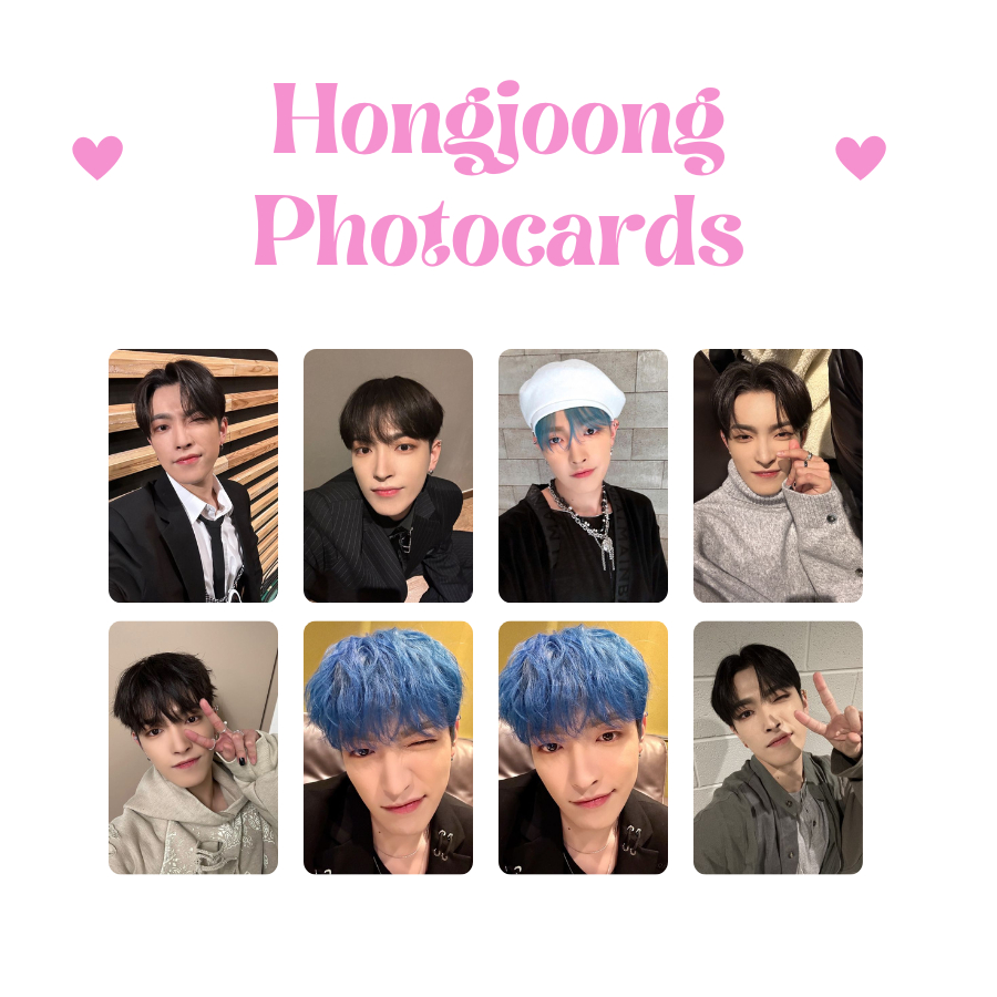 Hongjoong Ateez Photocards Fanmade | Shopee Brasil