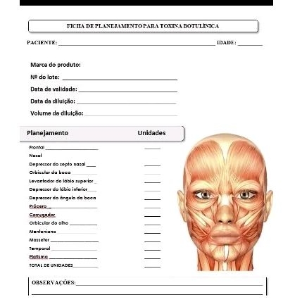 ficha anamnese BOTOX em PDF com logo via email | Shopee Brasil