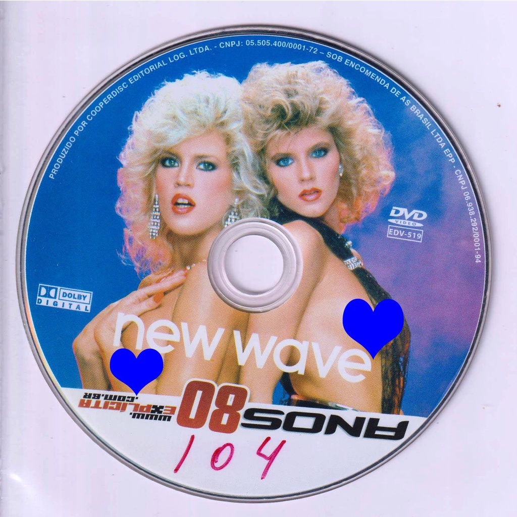 Dvd New Wave Ginger Lynn e Amber Lynn - Filme Anos 80 Explícita Clássicos Caballero - Somente o ...