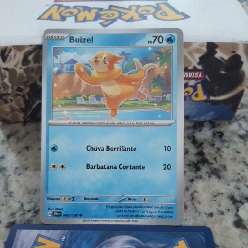 Carta Card Pokémon Buizel | Shopee Brasil