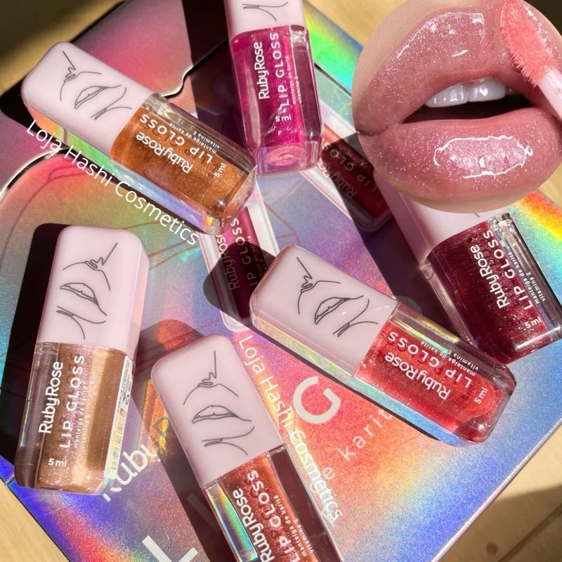 Gloss Glitter Ruby Rose | Shopee Brasil