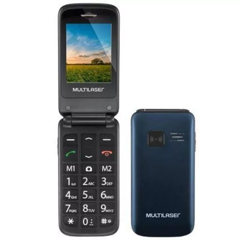 Celular Multilaser Vita Flip Simples para Idoso Tecla Grande | Shopee Brasil