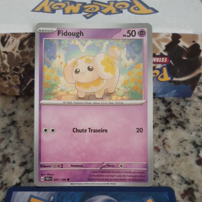 Carta Card Pokémon Fidough | Shopee Brasil