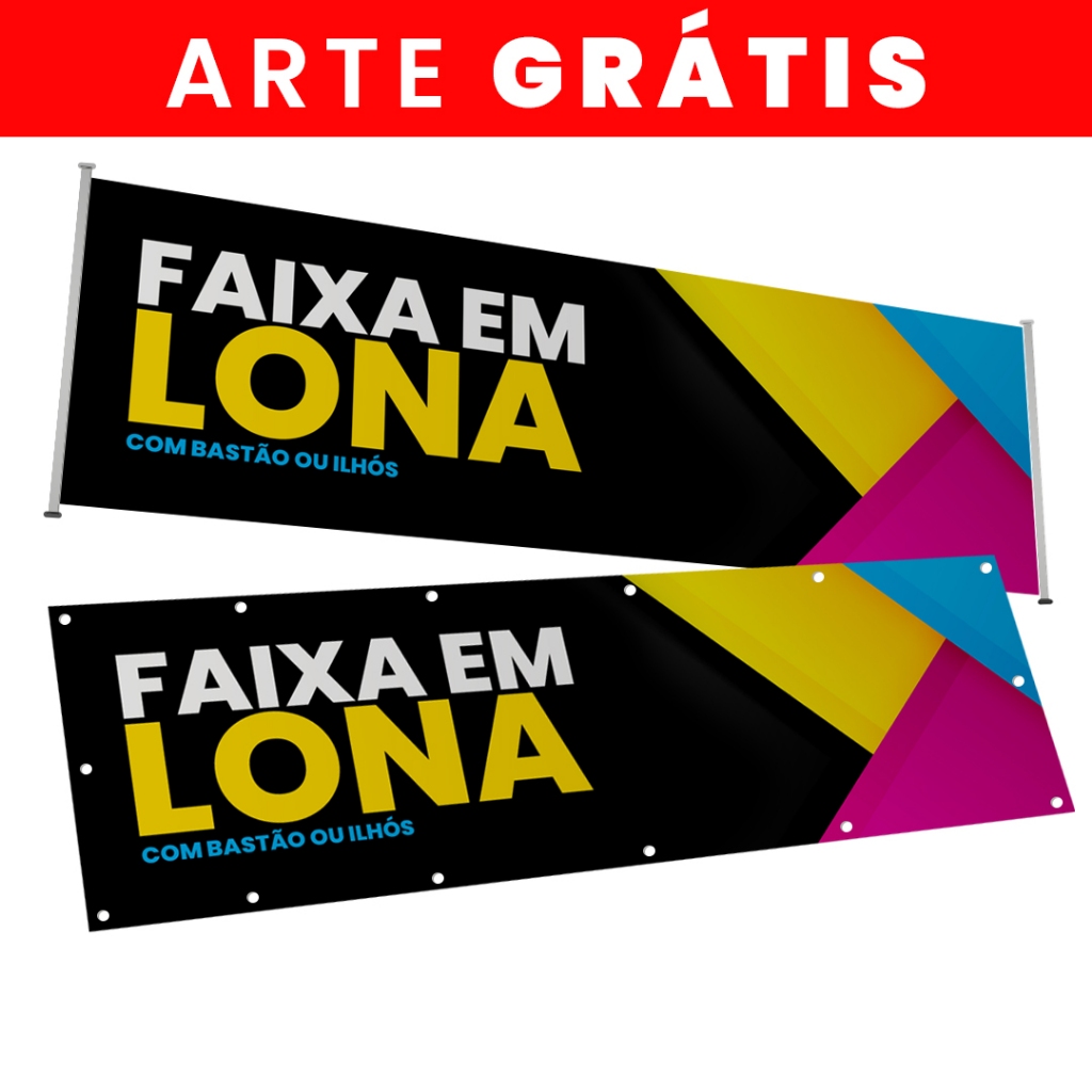 Banner Faixa Lona Personalizada | Shopee Brasil