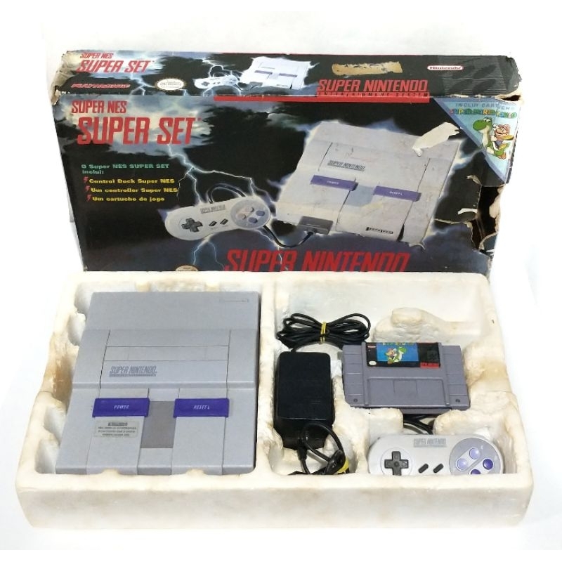 Console Super Nintendo / Super Set SNSM-001(BRA) Playtronic | Shopee Brasil