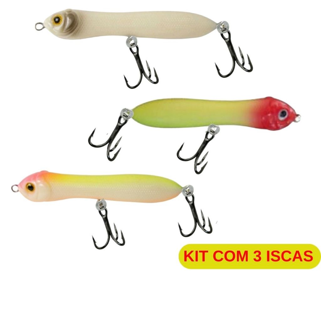 Isca Artificial Zara Zarinha Com Chocalho Forte Cabeça Vermelha Osso ...