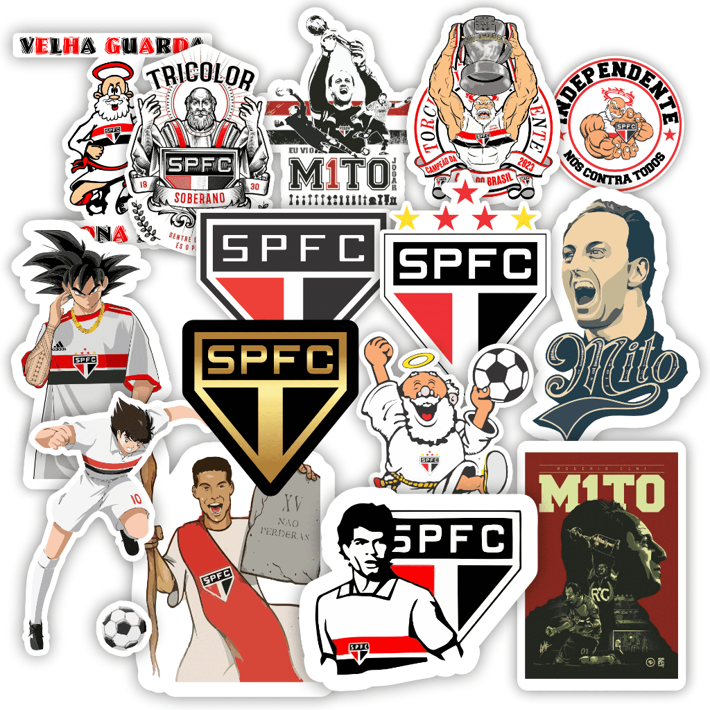 Adesivos Sao Paulo SPFC tricolor paulista Vinil A prova dagua para ...