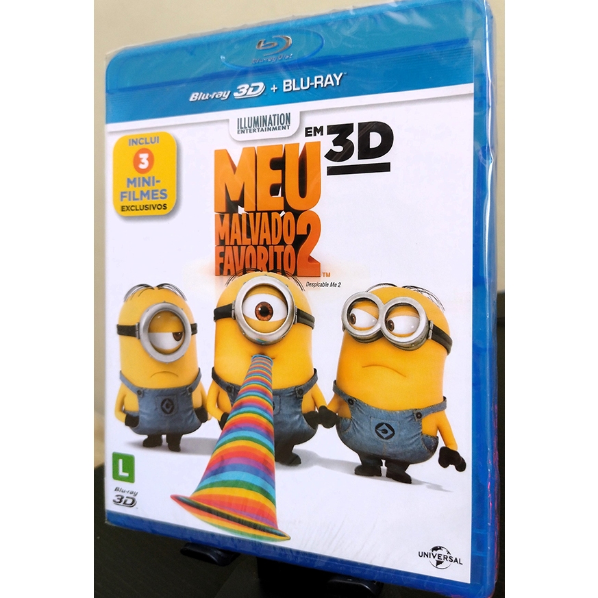 Blu-Ray: "Meu Malvado Favorito 2" 2D+3D (Original e Lacrado) | Shopee Brasil