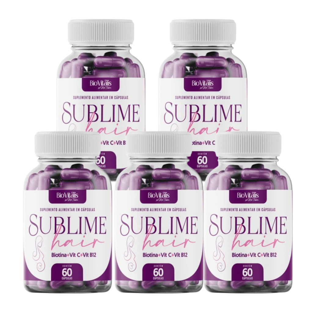 kit 5 sublime hair vitamina capilar | Shopee Brasil