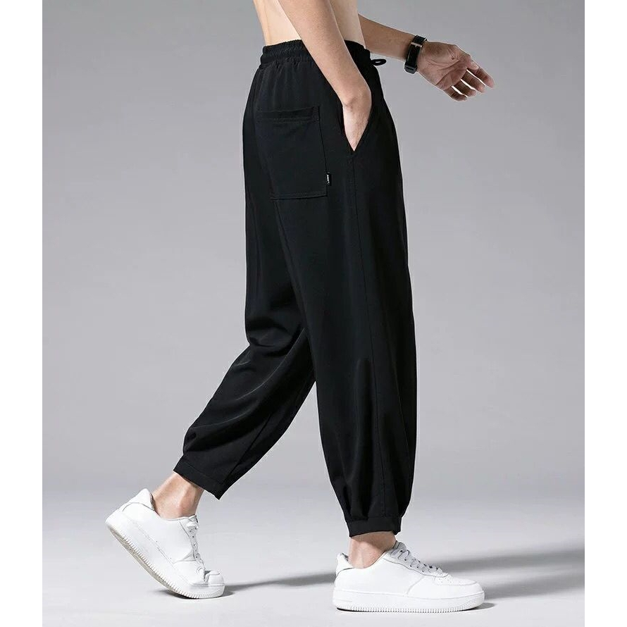 Calça Tactel Jogger Premium Fitness Academia 2 Bolsos Secagem rápida ...