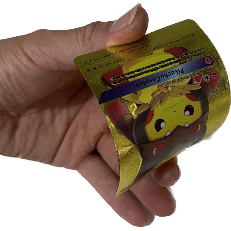 Kit 54 Cartas Cartinha de Pokemon Inglês Dourada Brilhante Vmax Gx ...