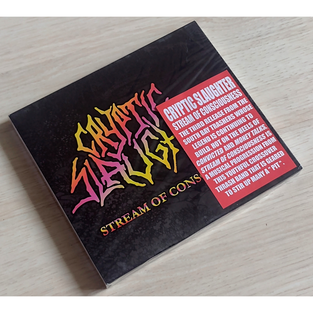 Cd Cryptic Slaughter – Stream Of Your Consciousness – Slipcase novo e ...