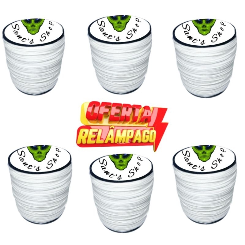 Linha extra forte 6 carreteis 500jds/para pipas grandes e raias ...