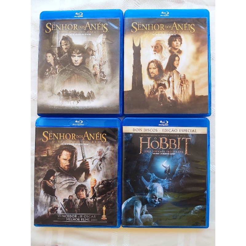 Blu-ray original Trilogia O Senhor dos Aneis + O Hobbit: Uma Jornada Inesperada | Shopee Brasil