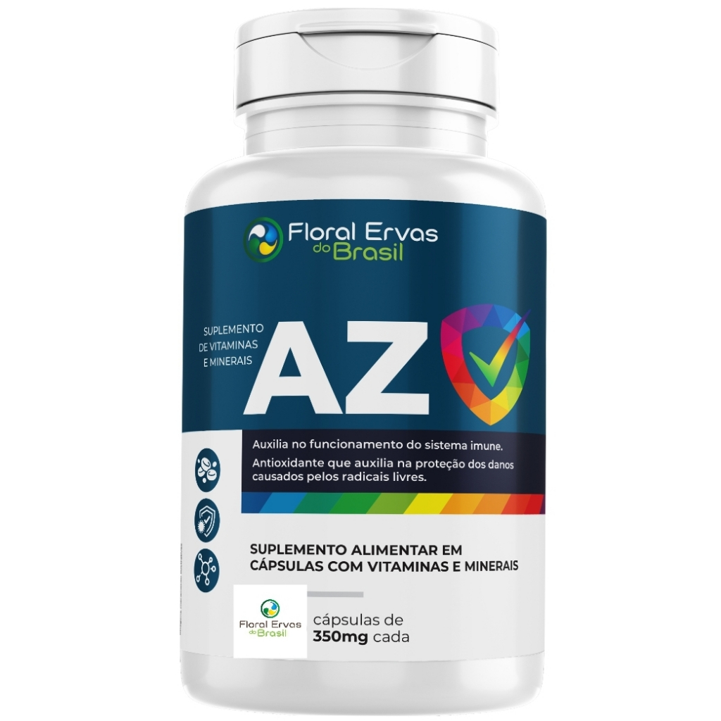 Vitan AZ Vitaminas e Minerais de A a Z Multivitamínico - 60 Cápsulas - Floral Ervas do Brasil ...