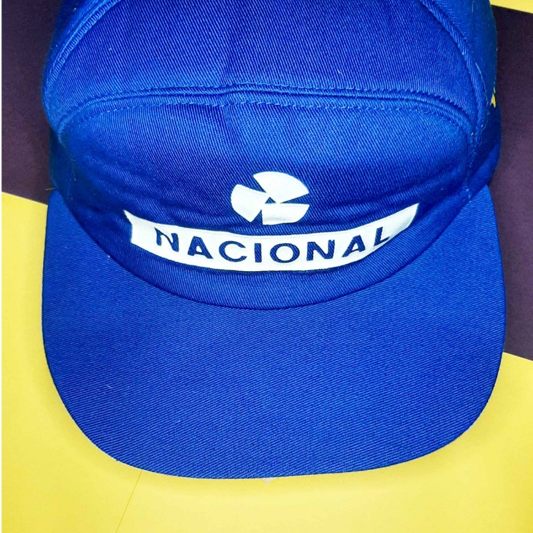 Boné original 1990 Ayrton Senna do Banco Nacional. | Shopee Brasil