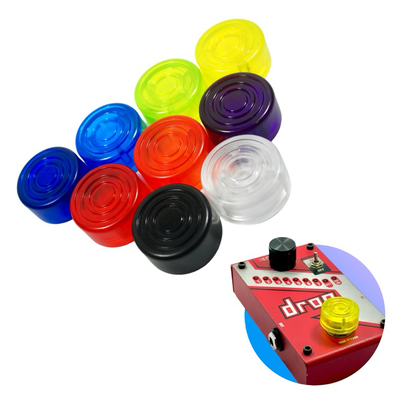 Kit Toppers Botão Tampa de Footswitch Pedal / Pedaleira Guitarra ...