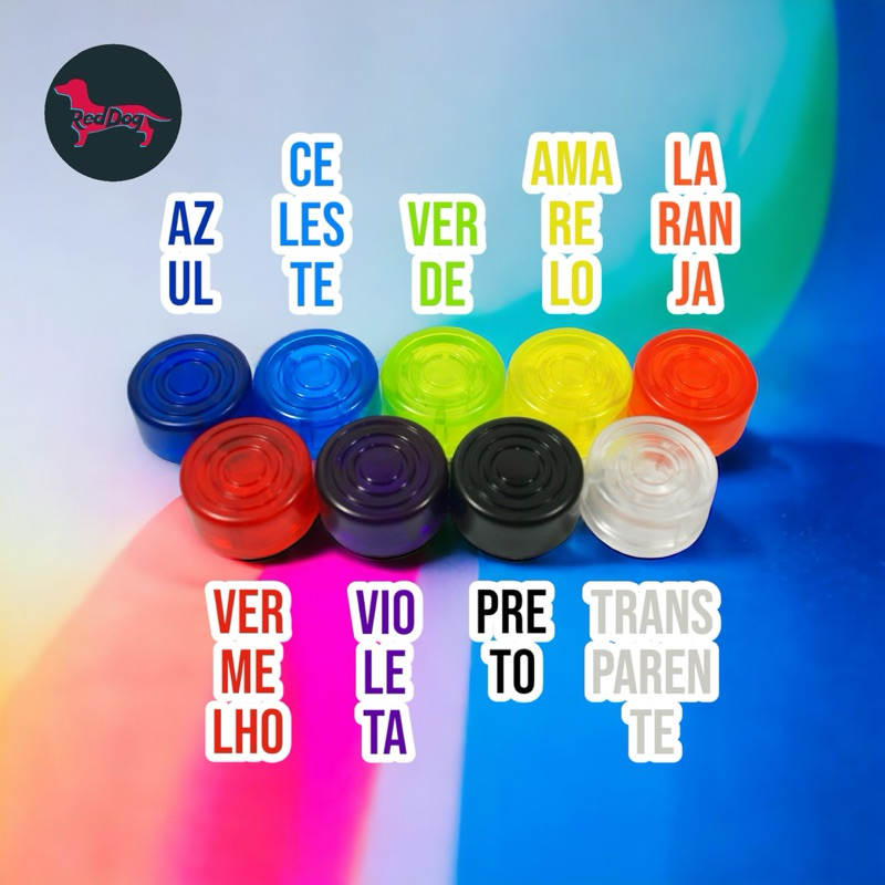 Kit Toppers Botão Tampa de Footswitch Pedal / Pedaleira Guitarra ...