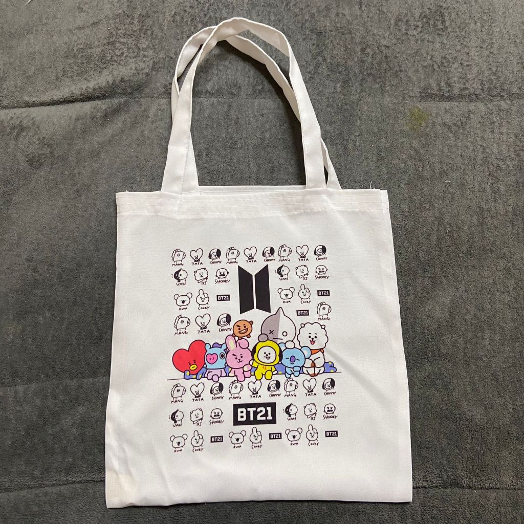 Sacola/Bolsa Ecobag Personalizada BT21 - BTS | Shopee Brasil