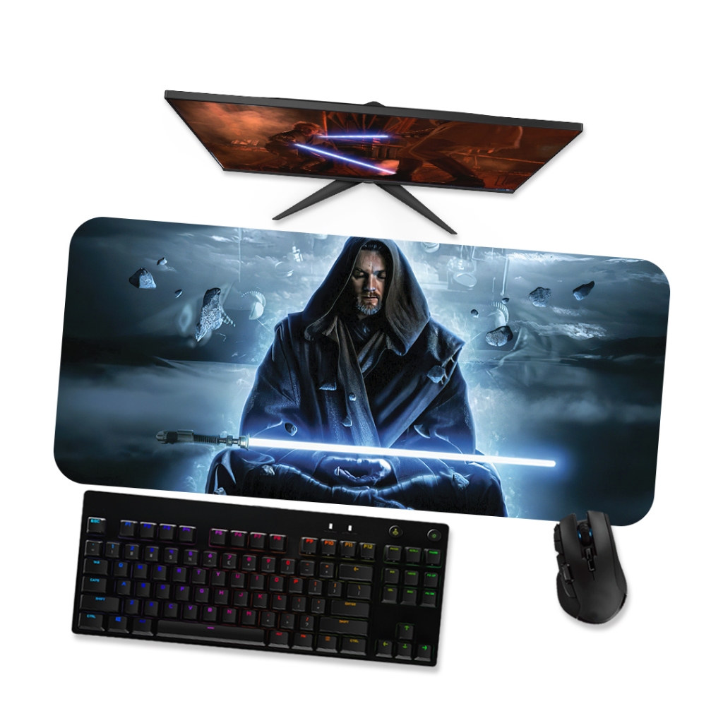Mouse pad STAR WARS - OBI - WAN KENOBI 2 - Mousepad Gamer 90x40 80x40 ...