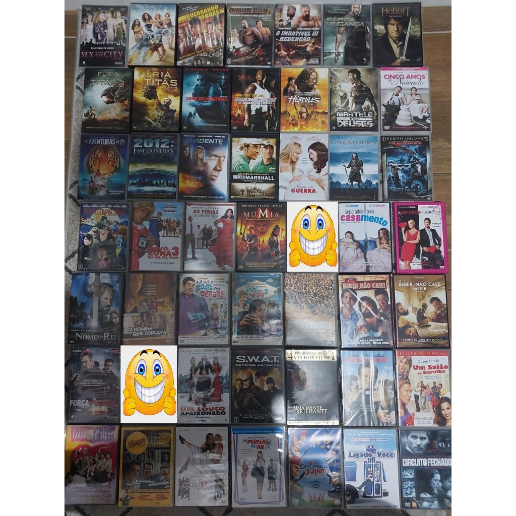 Kit 10 Dvds Filmes Diversos Usados | Shopee Brasil