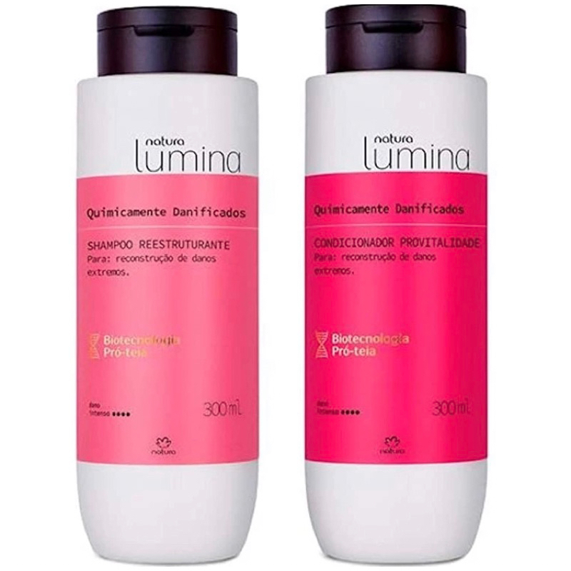 KIT LUMINA SHAMPOO E CONDICIONADOR NATURA 300ml | Shopee Brasil