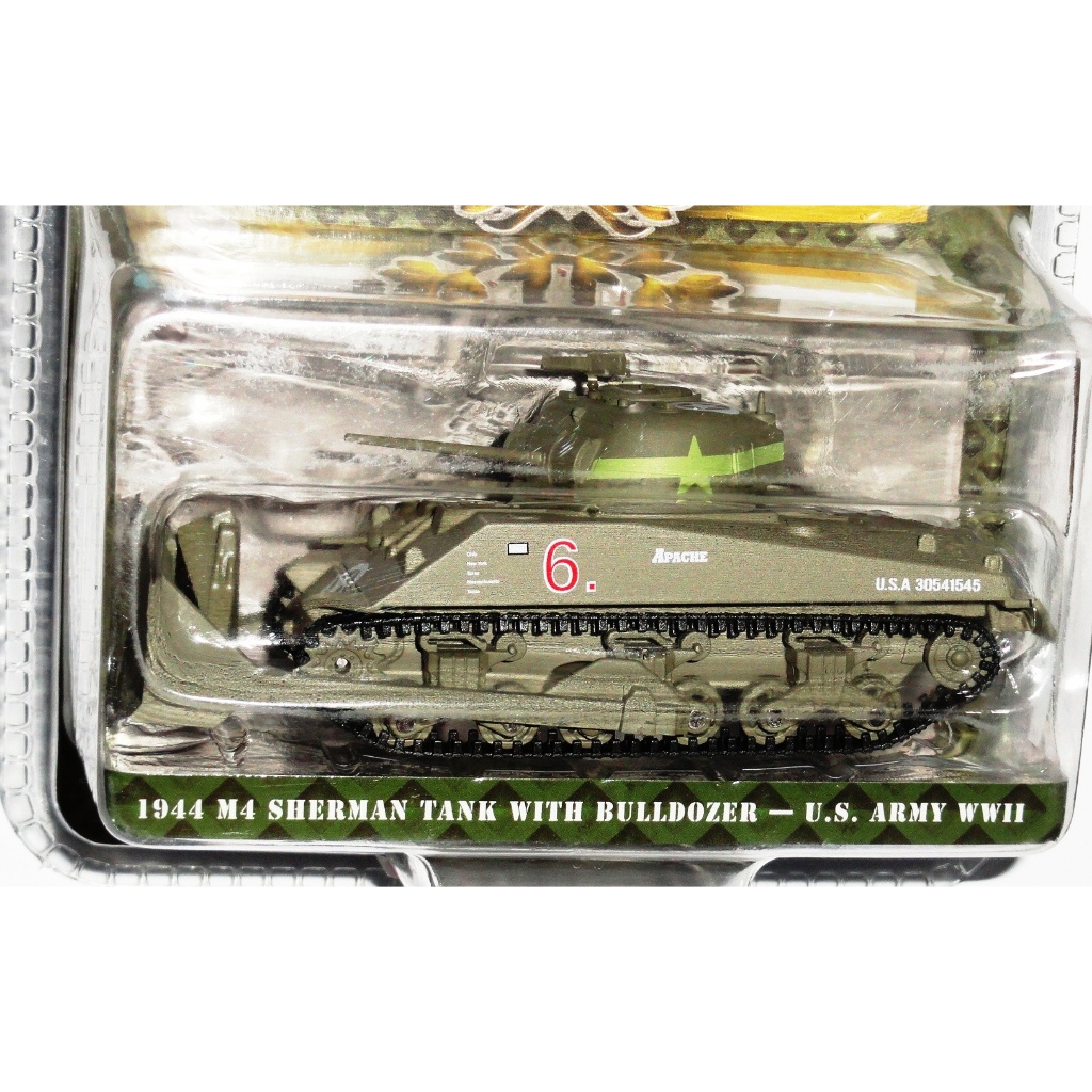 greenlight 1944 m4 sherman tank with bulldozer u.s army ww2 tanque de ...