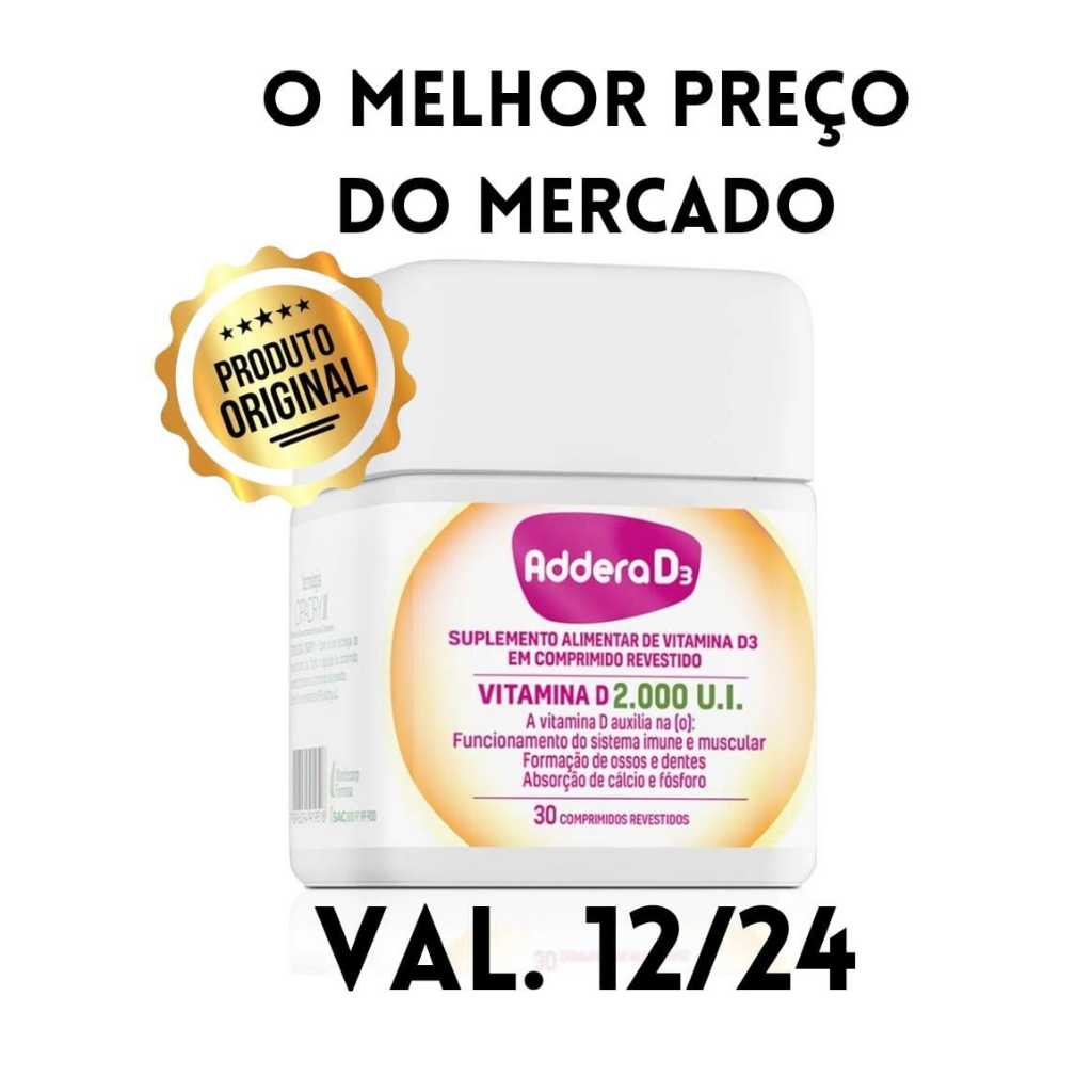 Vitamina D Addera D3 2000ui 30 Comprimidos - ORIGINAL - VALIDADE 12/24 ...