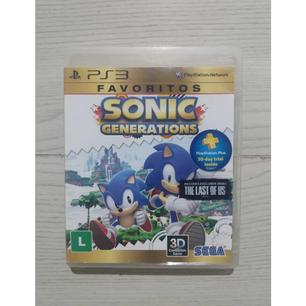 Sonic Generations - Mídia Física (PS3) | Shopee Brasil