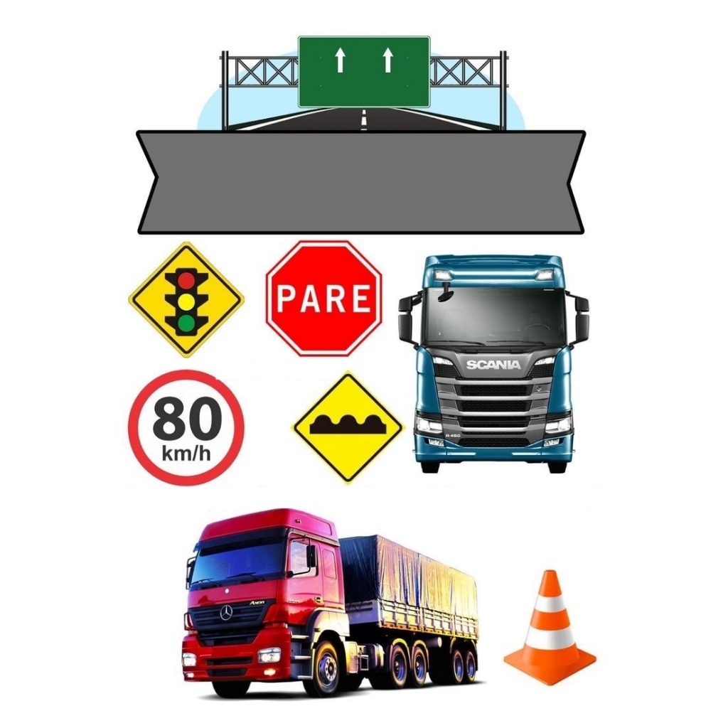 Topo Topper de Bolo Caminhão Personalizado | Shopee Brasil