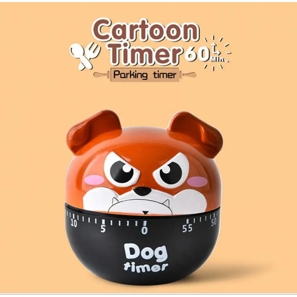 Temporizador Timer de cozinha 60 min - Timer Cartoon Dog | Shopee Brasil