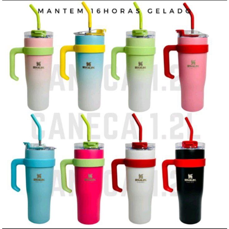 Copo Térmico Inox Quencher com Canudo | Shopee Brasil