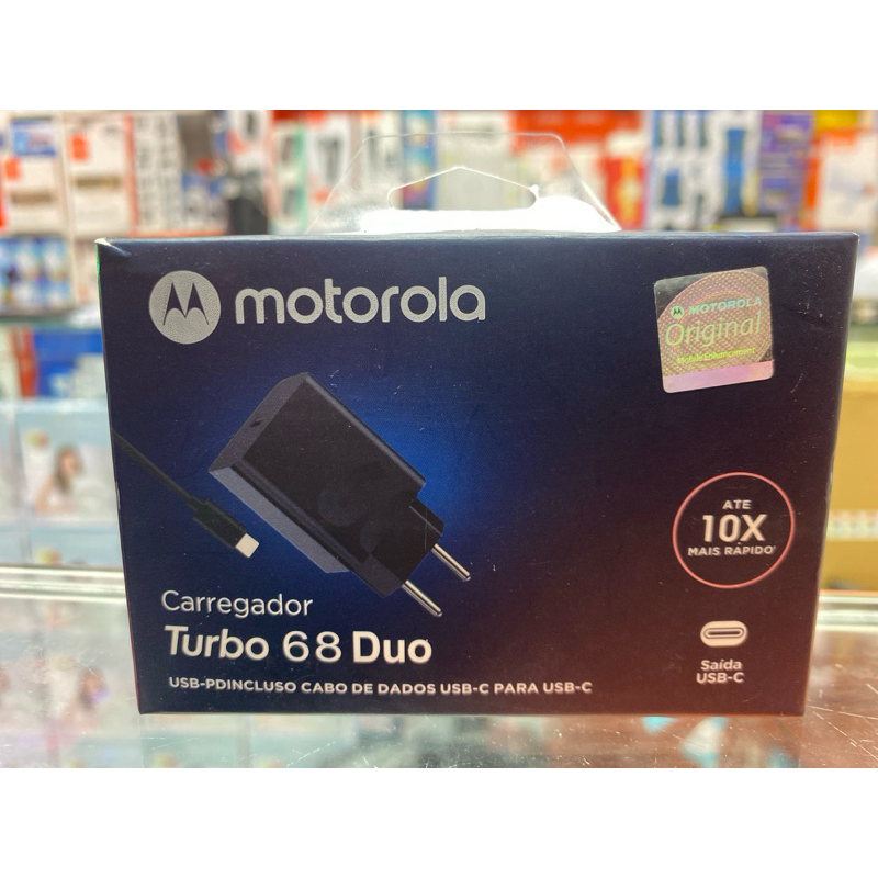 carregador motorola turbo 68w typo c | Shopee Brasil