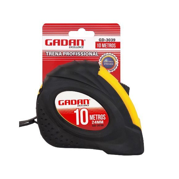 Trena 10m Emborrachada Com Trava Resistente Imantada Gadan | Shopee Brasil