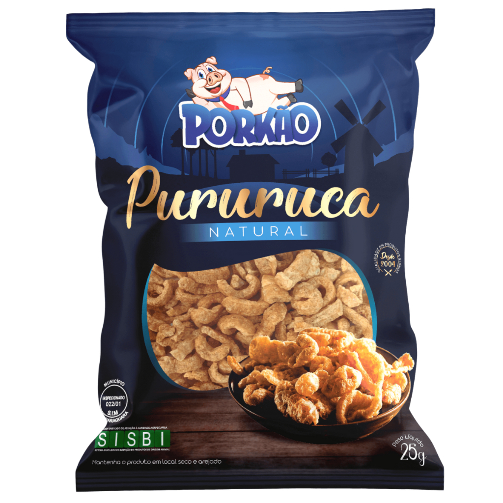 Kit 3 Pururuca Porkão Sabor Tradicional Torresmo Premium | Shopee Brasil