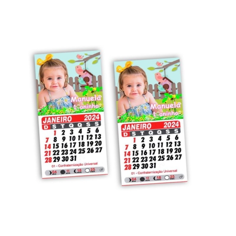 10 Mine Calendário 2025 personalizado | Shopee Brasil
