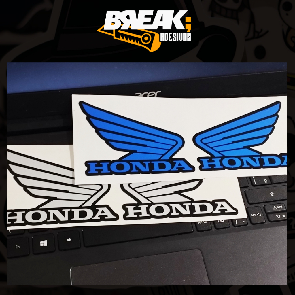 Adesivo Asas Honda Fan/Titan 160 Refletivo | Shopee Brasil