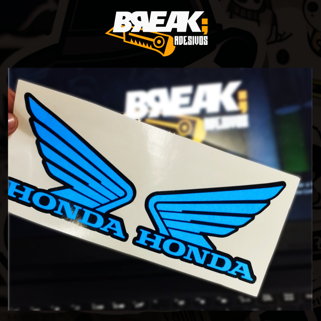 Adesivo Asas Honda Fan/Titan 160 Refletivo | Shopee Brasil