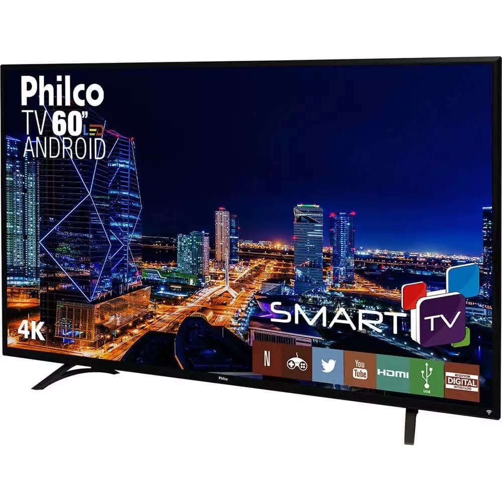 NOVA TV ORIGINAL SELADA PHILCO 60 POLEGADAS SMART LED ANDROID TV ...