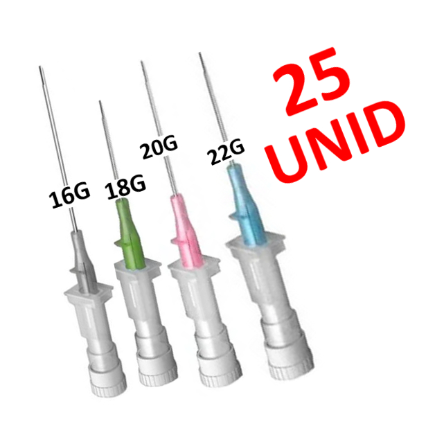 Cateter 16G/18G/20G/22G Jelco 25 Unid Medix ou Descarpack | Shopee Brasil